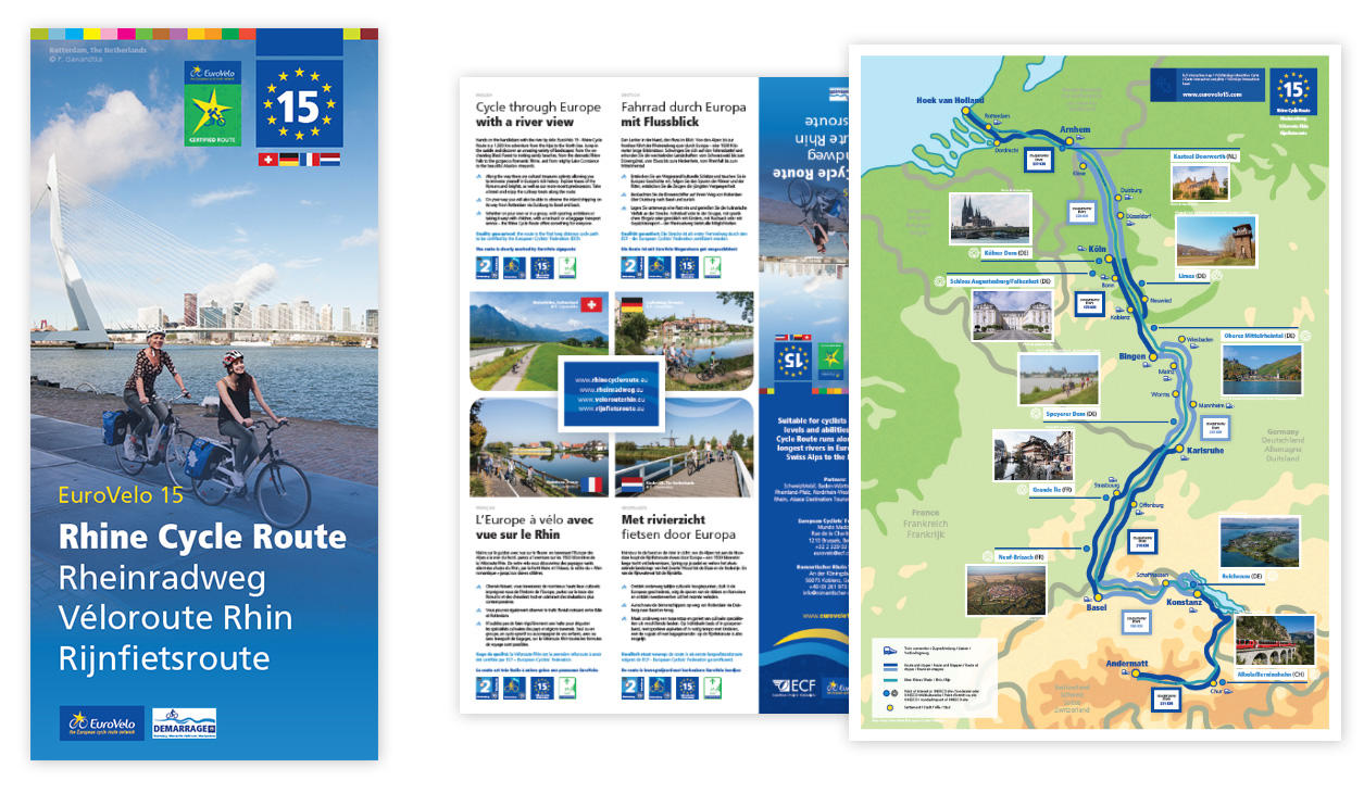 Neuer EuroVelo 15 - Rheinradweg-Flyer jetzt online verfügbar - EuroVelo