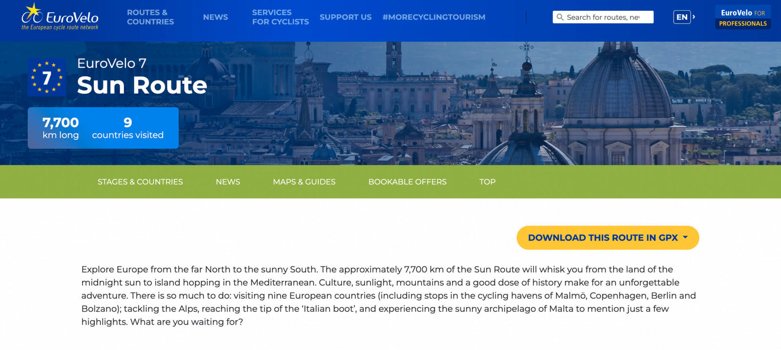 How to plan your cycling trip using EuroVelo GPX tracks? - EuroVelo